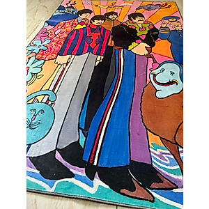 Beatles Rug, Beatles Fan Rug, Teen Room Rug, Living Room, Non-Slip Rug, Office Rug, Printed Rug, Cool Rug D639.5 (47”x70”)=120x180cm