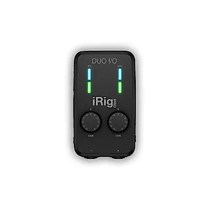 IK Multimedia iRig Pro Duo I/O USB audio interface, TRS balanced & headphones outputs, audio mixer to 24-bit, midi interface for music studio, recording, podcasting, streaming & social apps