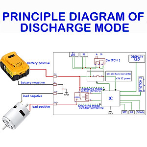 Low Voltage Disconnect and Charging Discharging Protection 2 IN 1 40A DC 5V-60V Low Voltage Cutoff with LCD Display Low Voltage Protector Disconnect Switch Module Charging Discharging Protection Board