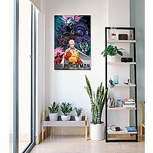 One Punch Man - Manga/Anime TV Show Poster (Saitama Vs. Villain) (Size: 24" x 36")