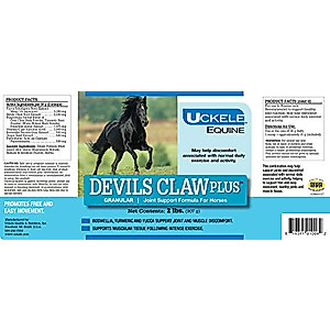 Uckele Devils Claw Plus Horse Supplement, 2lb, Pack of 2