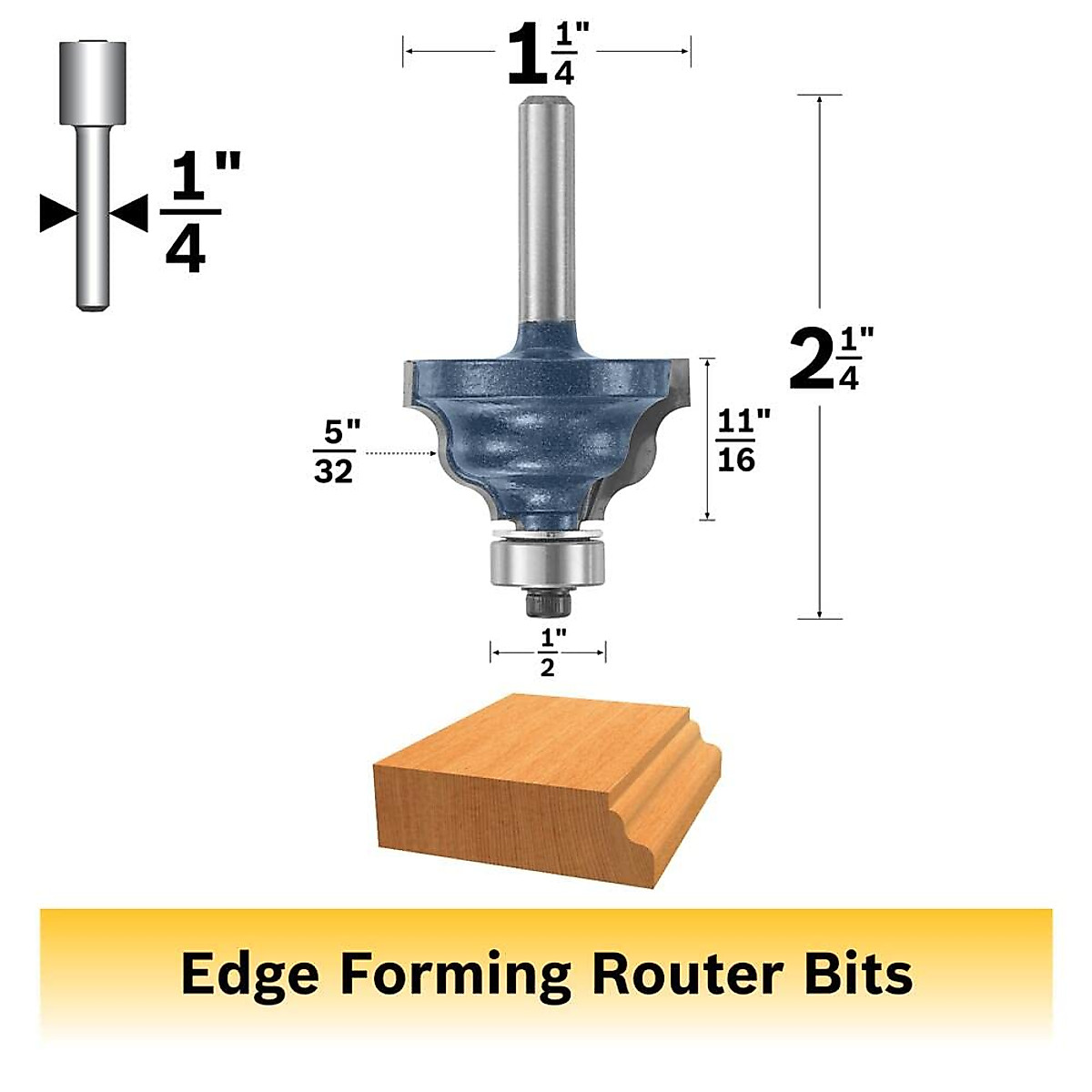 BOSCH 85606M 1-1/4 In. x 11/16 In. Carbide Tipped Wavy Edge Bit