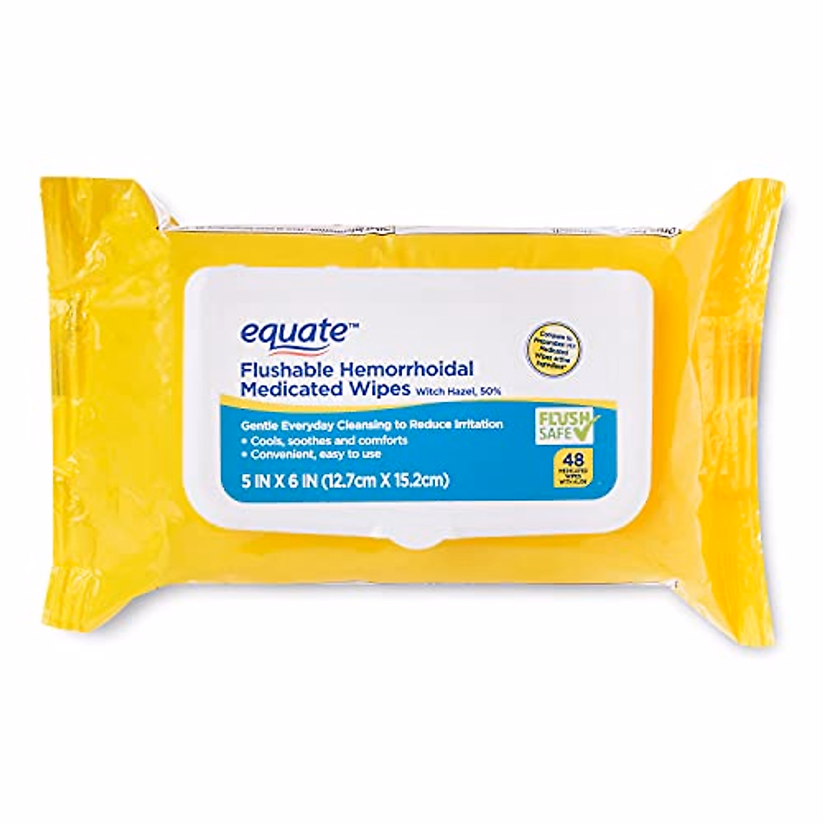 FLUSHABLE HEMORROIDAL MEDICATED WIPES