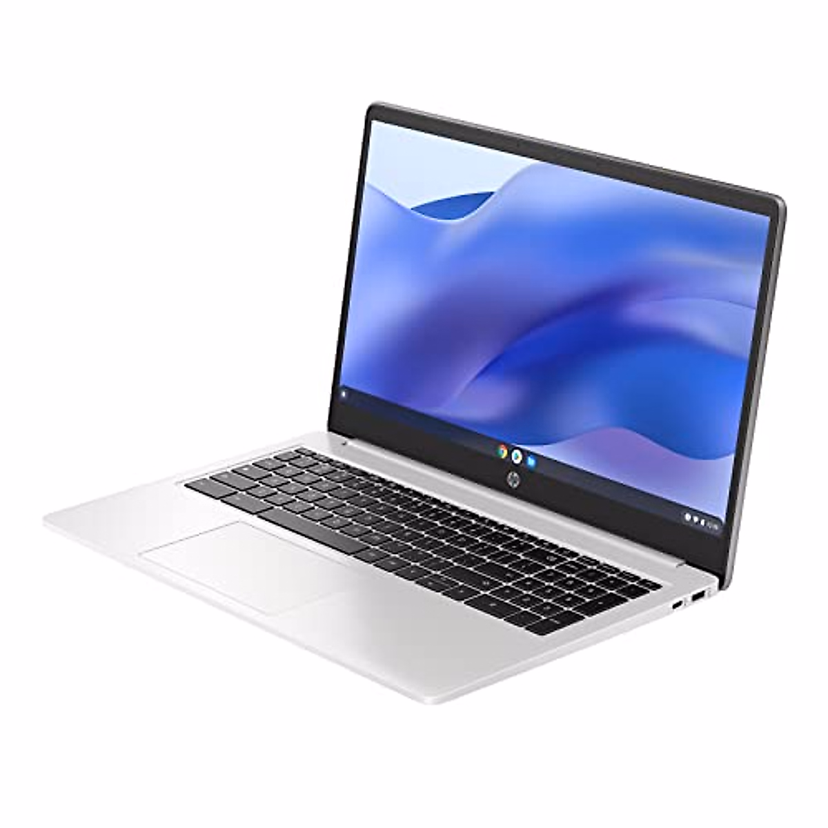 HP Chromebook 15.6 inch, Intel Pentium Silver N6000 Processor, Intel UHD Graphics, 4 GB Memory RAM, SSD, (Mineral Silver with a Matte Finish, 15a-na0030nr)