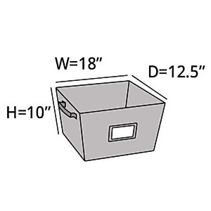 Covermates Keepsakes - Heavy Duty Material - ID Window - Reinforced Handles - Indoor Storage, Graphite