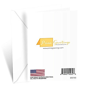 Happy 65th Birthday Card | Made in America | Eco-Friendly | Thick Card Stock with Premium Envelope 5in x 7.75in | Packaged in Protective Mailer | Prime Greetings