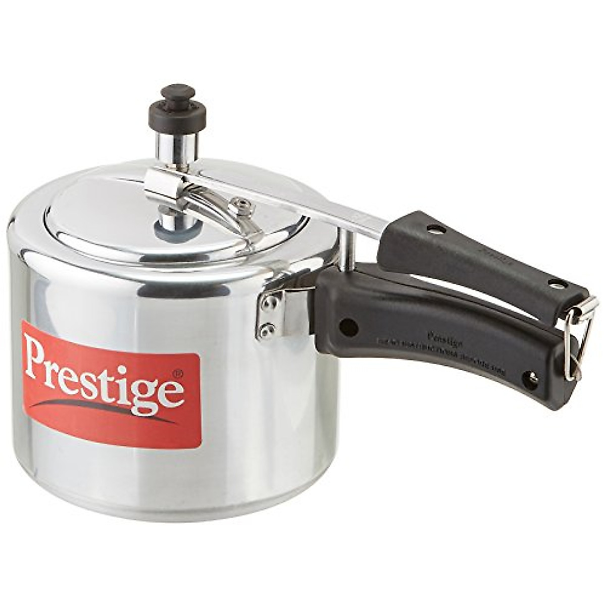 Prestige PRNPC3 Nakshatra Plus 3-Liter Flat Base Aluminum Pressure Cooker for Gas and Induction Stove, Small, Silver