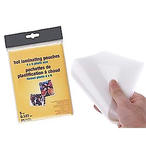 1InTheOffice Thermal Laminating Pouches 4x6, Photo Laminating Pouch 4x6, 5 Mil Thick, 25/Pack