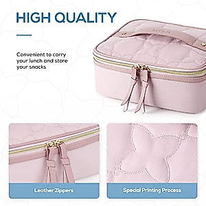TOURIT Lunch Bag for Men Women Insulated Lunch Box Portable Food Containers Bag Small Lunch Bag Women for Office, Work, Picnic, Pink