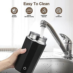 Electric Milk Frother, 5-in-1 Automatic Milk Steamer, 8.45oz/250ml Milk Frother and Steamer, Hot& Cold Foam Maker, Smart Touch Screen Milk Frother for Latte,Cappuccinos,Milk Tea,Hot Chocolate, 500W