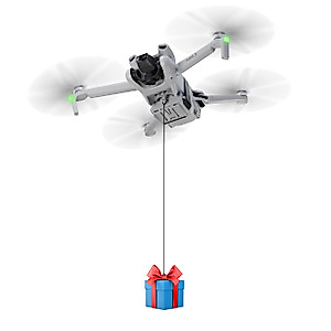 FLYDrone Drone Airdrop System for DJI Mini 4K/Mini 4 Pro/Mini 3 Pro/Mini 3/Mini SE/Mini 2/Mini 2 SE Accessories, Payload/Delivery/Transport Drop Release Device for DJI Mini Series Drone