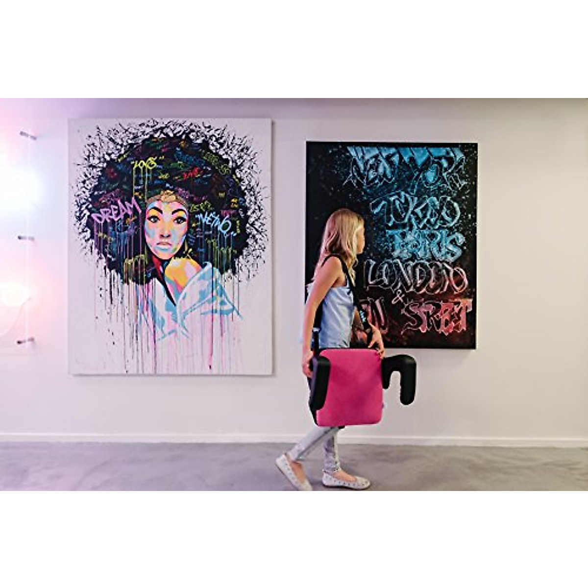 Clek Olli Backless Booster Car Seat with Rigid Latch, Thunder