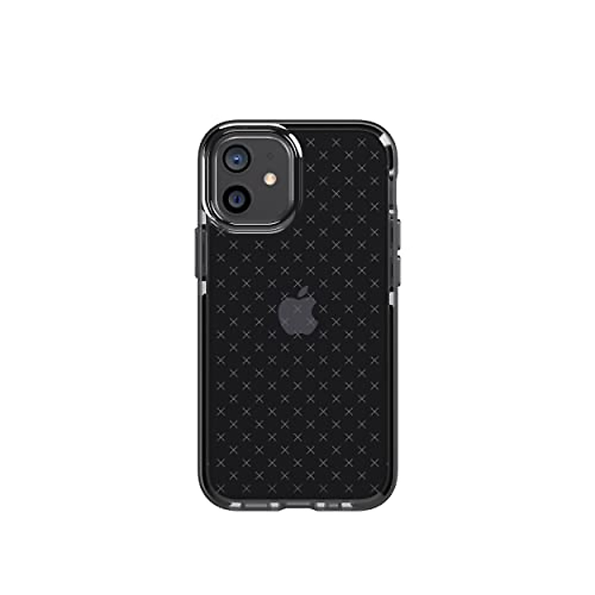tech21 Evo Check Phone Case for Apple iPhone 12 and 12 Pro 5G with 12 ft Drop Protection, Smokey/Black