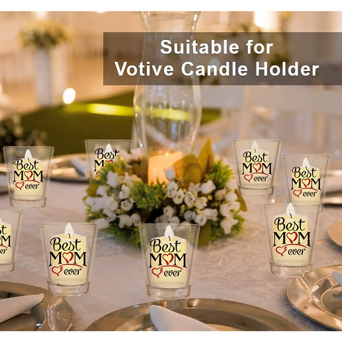 BISYATA Gift for Mom, Mothers Day Gift - Best MOM Ever Shot Glasses - Great Mother Birthday/Christmas Gifts from Daughter and Son - 2oz CLEAR Shot Glass Set of 6 - With Gift Box