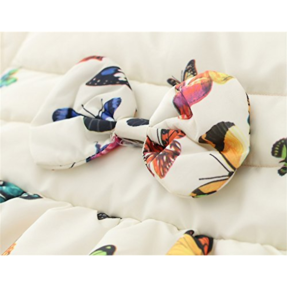 MINKIDFASHION Baby Girls Winter Autumn Warm Butterfly Jacket Coat (3T, Beige)