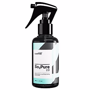 CARPRO SO2Pure 2.0 Odor Eliminator - Neutralize Odors, Cigarette Smoke, Exhaust, Chemical Smell or VOCs, Even Pet Smells from Car Fabric & Plastic, Use on Any Surface, Anywhere - 120mL (4oz)