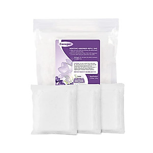 CANAGER Moisture Absorber Refill Bags - 16oz 3 Packs, Individual Packaging, Easy to Replace,Absorb excess water, Freesia.