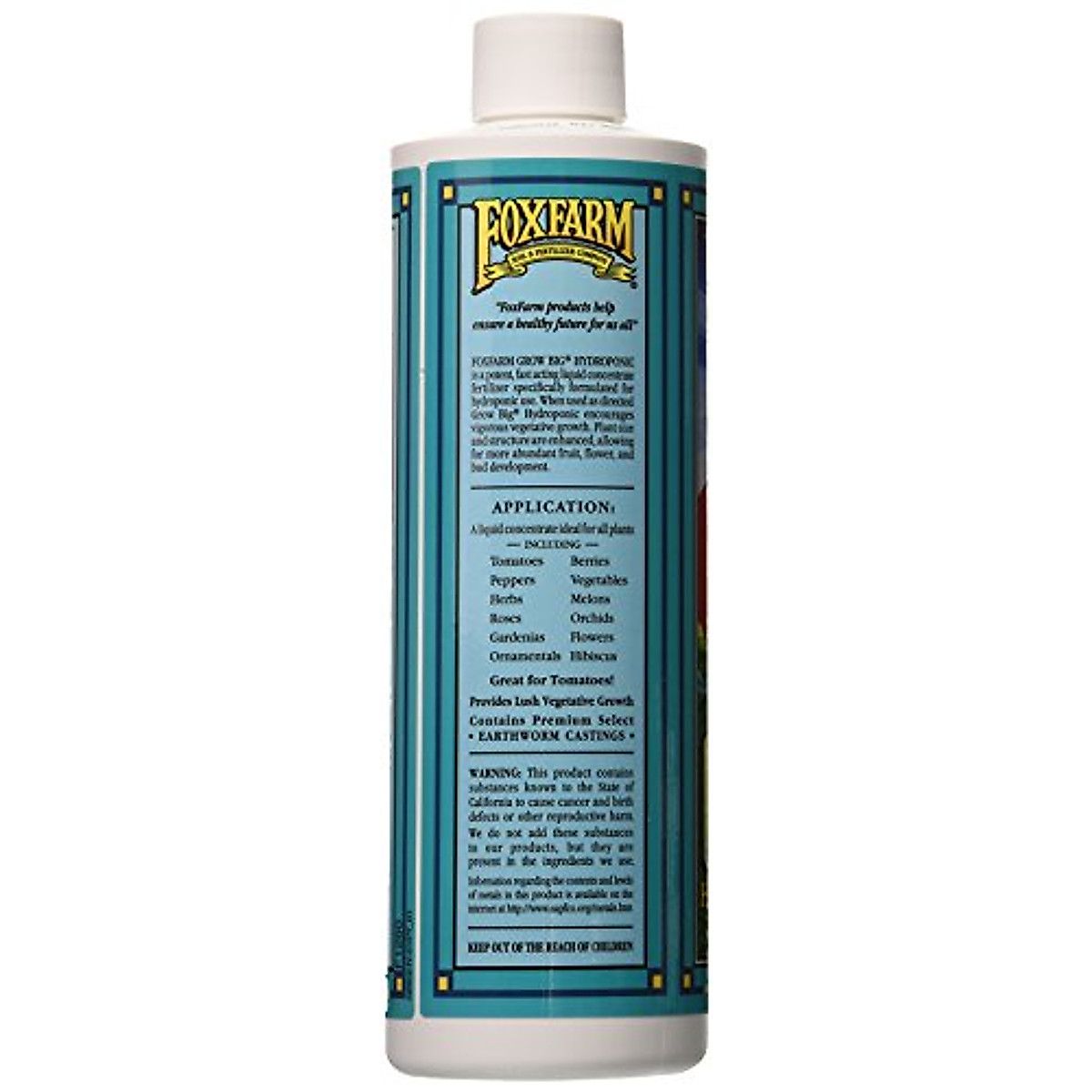 Fox Farm FX14094 Grow Big Hydro Liquid Concentrate, 1 Pint Fertilizer