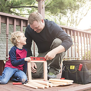 MALUVRIAN Educational Toys Building Toys - Plastic Tools - Kid Toys STEM Toys for Boys and Girls - Real Tool Bag Construction Toys Arts and Crafts Foam Wood Pretend Play Creative Toys Kids Tool Set