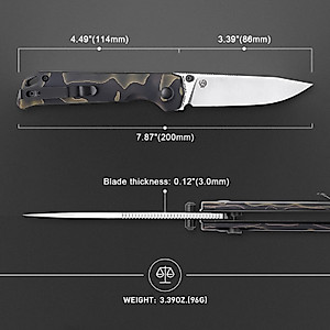 Kizer Begleiter 2 Pocket Knife 3.39 Inches S35VN Steel Blade Folding EDC Knife Raffir Handle Ki4458.2BA1