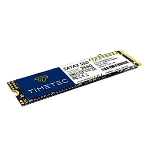 Timetec 256GBx10 (10 Pack) SSD 3D NAND TLC SATA III 6Gb/s M.2 2280 NGFF 128TBW Read Speed Up to 550MB/s SLC Cache Performance Boost Internal Solid State Drive for PC Computer Laptop and Desktop