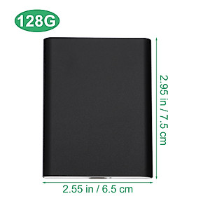 UKCOCO 1pc SSD Solid State Drive Small Hard Drive External Hard Drive 128GB Hard Drive 128GB HDD 128GB Hard Drive Hard Disk External HDD Portable Hard Drive Mobile SSD 128GB Metal Mini