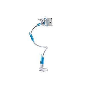 PowerTRC Cell Phone Clip Holder, Gooseneck Clamp Universal Lazy Mount Flexible Long Arm Bracket for 3.5-6.3" Phones Mobile Stand for Bed, Office, Kitchen with Maneuverable Arm