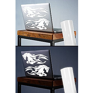 3M Reflective White Silver Adhesive Craft Vinyl Sheet 12 Inch x 30 Inch Roll Pack for Silhouette, Cricut and Cameo (12" x 30" Roll)