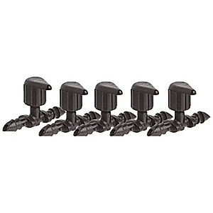 Orbit 67404 1/4" Barb Drip Irrigation Drip Manual Shut-Off Valve Coupling, 5-Pack