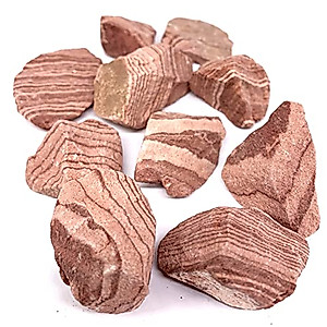 Sandstone Sedimentary Rock, w/Banding - 10 Unpolished Rock Specimens