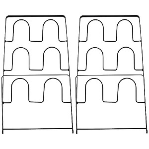 Cabilock 2pcs Style Indoor Shoes Rack Sandal Metal Slippers Tier for Vertical Use Space Black Portable Living Organizer Multi-Layer Shelf Holder Shelf: Saving Free Stand Sandals Storage