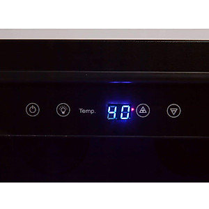 Whynter FWC-1201BB 124 Bottle Freestanding Cabinet Wine Refrigerators Free Standing, One Size, Black