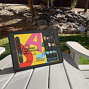 New Trent iPad 9th Generation, 8th Generation, 7th Generation Stronger Kickstand Full Body case with Rotational Hand Strap & Screen Protector 2021 2020 2019