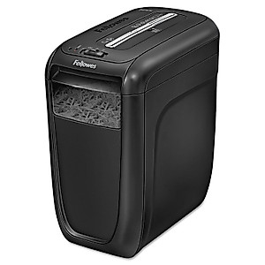 Fellowes 4606001 Cross-Cut Shredder, 10Sht Cap, 9-1/4-Inch x14-5/8-Inch x16-Inch , Black