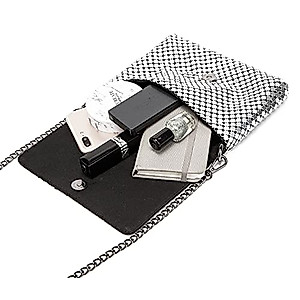 inOne Evening Handbag Purse Crossbody Party Wedding Nightclub Shoulder Bag for Women - Metal Sequins Silver