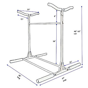 Sparehand DualFlow3 Tools-Free Double Sided Storage System - Kayak Storage Rack Shelf for 3 Kayaks or 3+ SUP