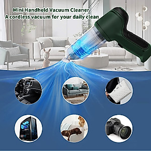 DHDZVOV Handheld Vacuum,Mini Vacuum,Keyboard Cleaner,Portable Car Vacuum,Cordless Handheld Vacuum Pet Hair Vacuum, Scraps for Laptop,Keyboard, Piano