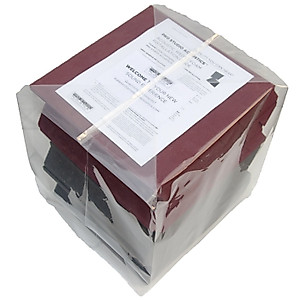 Pro Studio Acoustics - Burgundy/Charcoal - 12"x12"x2" Acoustic Wedge Foam Absorption Soundproofing Tiles - 12 Pack