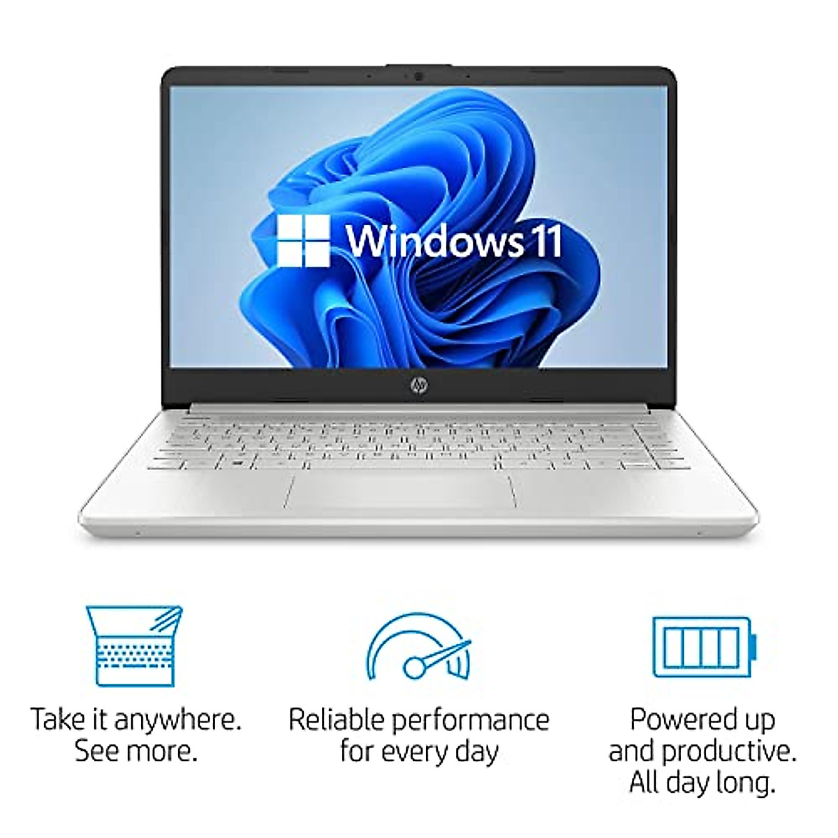 HP 15.6" Laptop, Intel Core i3-1115G4 Processor, Intel UHD Graphics, 15.6" HD LED Display, Online Meeting Ready, Wi-Fi and Bluetooth, HDMI, Windows 11 Home in S Mode (16GB RAM | 1TB SSD)