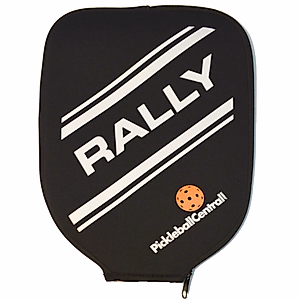 Pickleball Paddle - Rally Graphite Power 5.0 | Honeycomb Core, Graphite/Poly Hybrid Composite Face | Paddle Cover Included | Red/Standard Grip