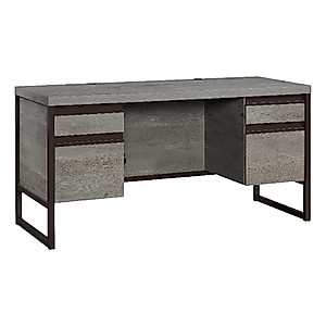 Sauder Manhattan Gate Engineered Wood Computer Desk in Mystic Oak