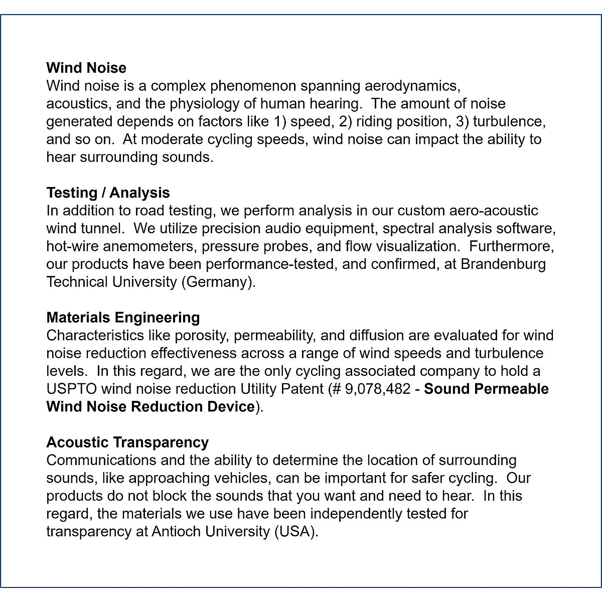 Cat-Ears New Classic Slim Cycling Wind Noise Reducer