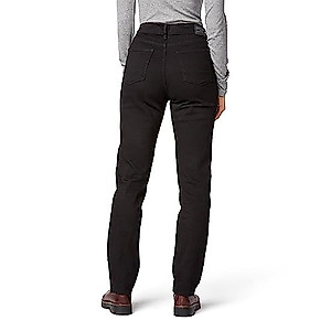 Signature by Levi Strauss & Co. Gold Women's High-Rise Straight (Standard and Plus), Black Opal 5d, 16