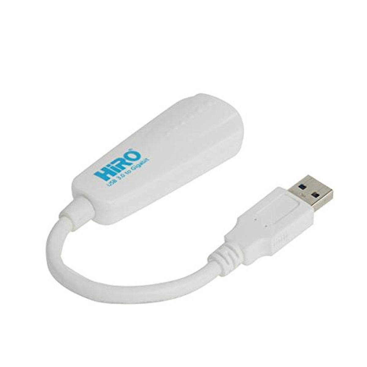 HiRO H50315 USB 3.0 to Gigabit Ethernet LAN 10 100 1000 Mbps Portable Network Adapter Windows 10 8.1 8 32-bit 64-bit Plug n Play Native Driver No Installation Needed Windows 7 Compatible