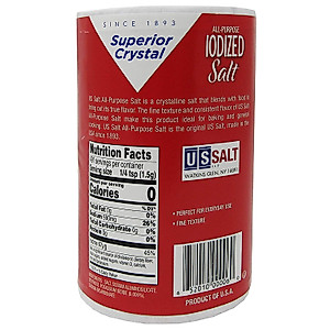 Superior Crystal l Premium All-Purpose Iodized Salt 26 Oz. KFP - Pack Of 3
