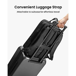 tomtoc 15.6-inch Protective Laptop Backpack for Business Office College, Travel Commuter Backpack with USB Charging Port for Up to 15.6” Laptop MacBook, Water-resistant Computer Bag for Men Women, 22L