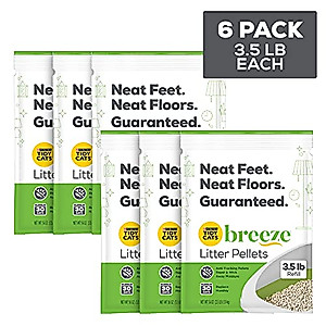 Purina Tidy Cats Litter Pellets, BREEZE Refill Litter Pellets - (6) 3.5 lb. Pouches