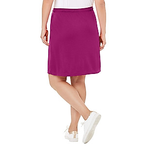 Woman Within Women's Plus Size Sport Knit Skort - 2X, Black