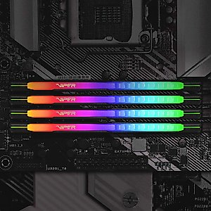 Patriot Viper Steel RGB DDR4 RAM 32GB (1X32GB) 3600MHz CL20 1.35v UDIMM Desktop Gaming Memory Module Compatible with XMP - PVSR432G360C0
