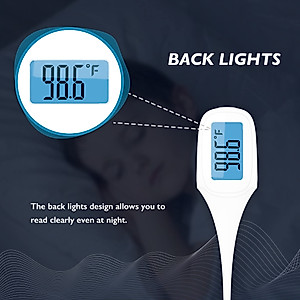 JASUN Thermometer for Adults Digital Oral Thermometer Fast Reading Rectal Armpit Thermometer for Baby and Adults with Fever Indicator Memory Recall Fathers Gifts